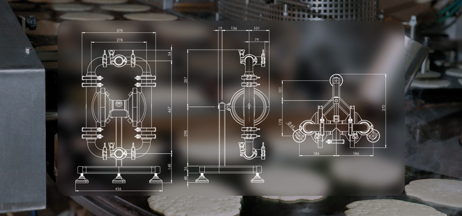 Pancake batter transfer pump - Debem